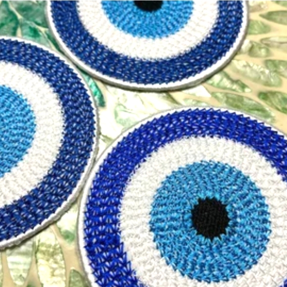 Amazon | Dining | Evil Eye Crochet Coasters Pack Of 6 Nib | Poshmark